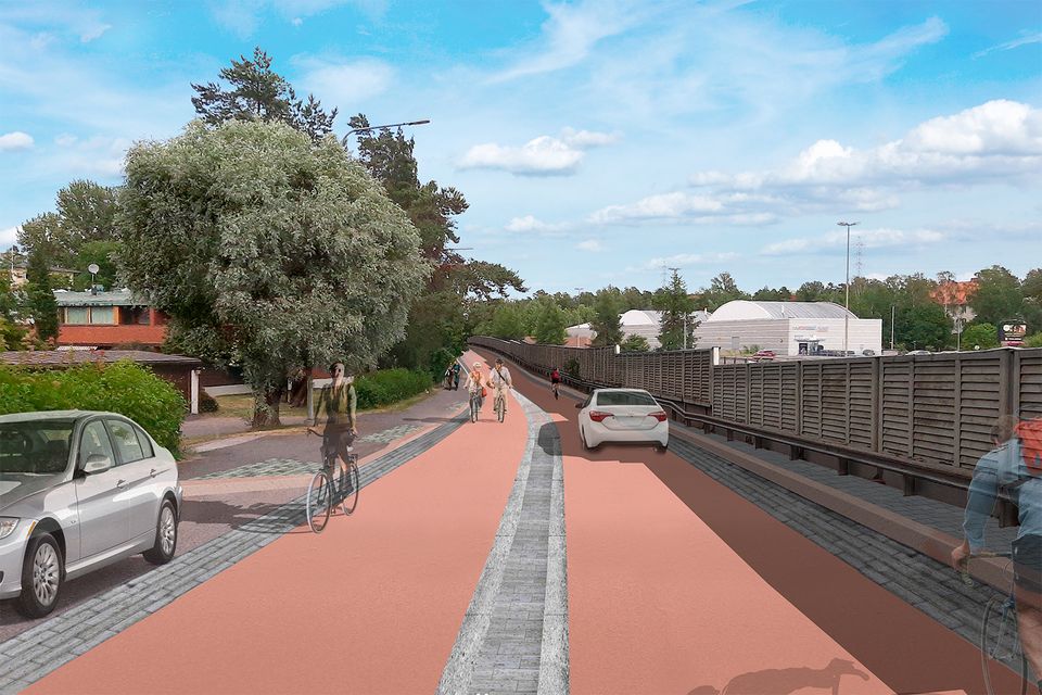 Brändö parkväg byggs om till en cykelgata | Helsingin kaupunki ...