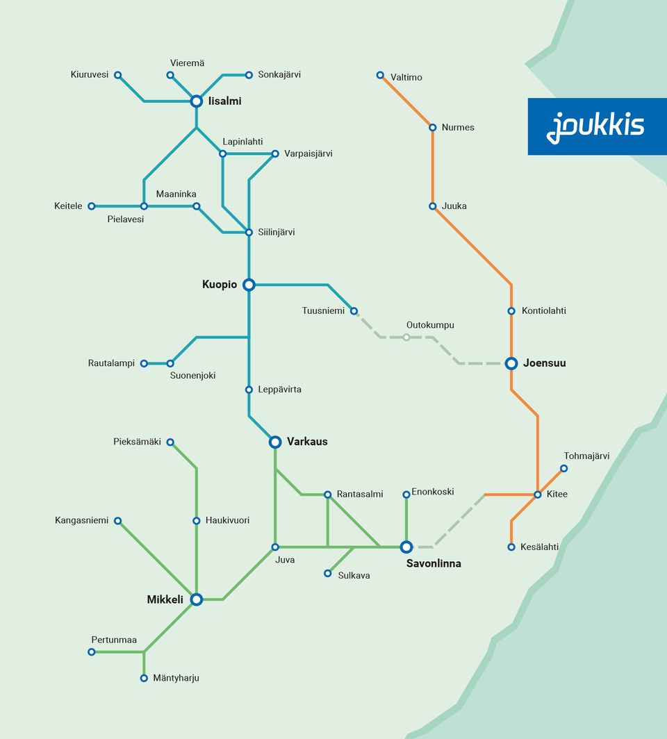 Joukkis-matkalippu uudistuu kesäkauden alussa (Etelä-Savo, Pohjois ...