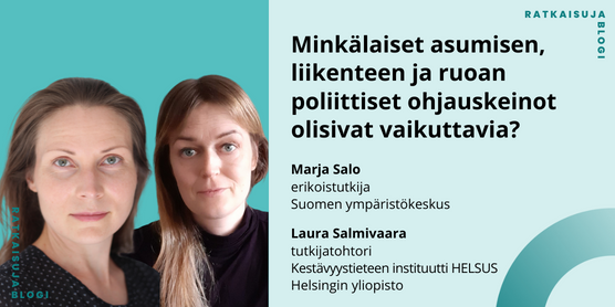 Marja Salo ja Laura Salmivaara Ratkaisuja-blogissaan ...