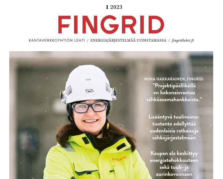 Fingrid-lehden 1/2023 teemana sähköjärjestelmän modernisointi | Fingrid Oyj