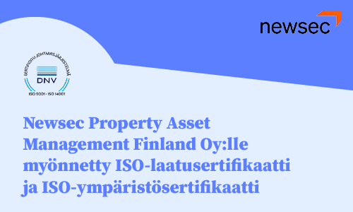 Newsec Property Asset Management Finland Oy:lle myönnetty ISO ...