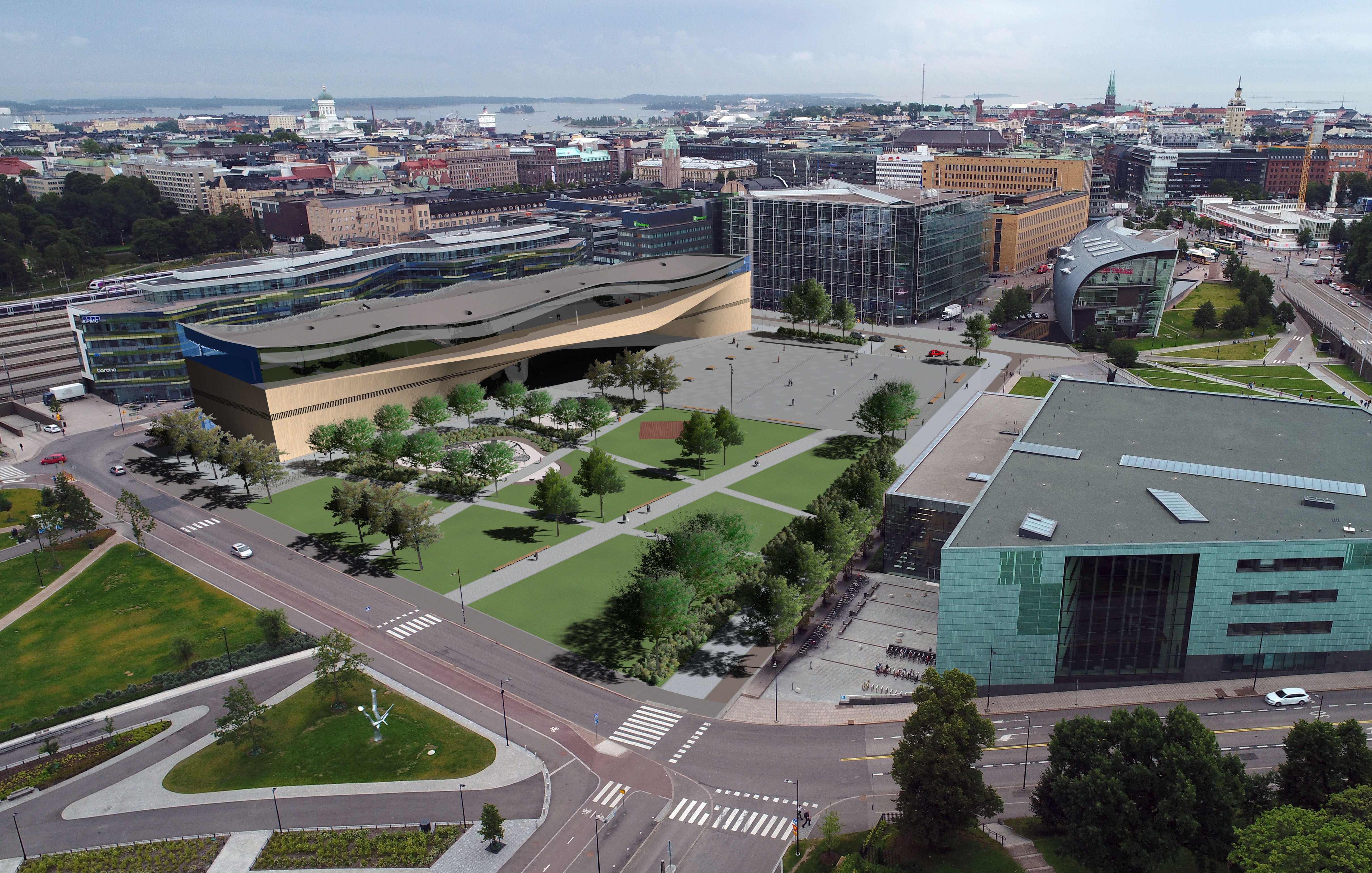 Destia uudistaa Kansalaistorin ympäristöä Helsingissä - Destia