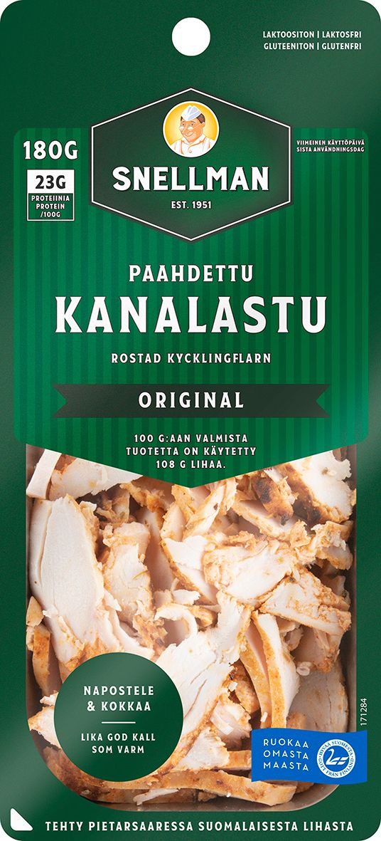 TAKAISINVETO: Snellman Paahdettu kanalastu original 180 g | Oy Snellmanin Lihanjalostus Ab