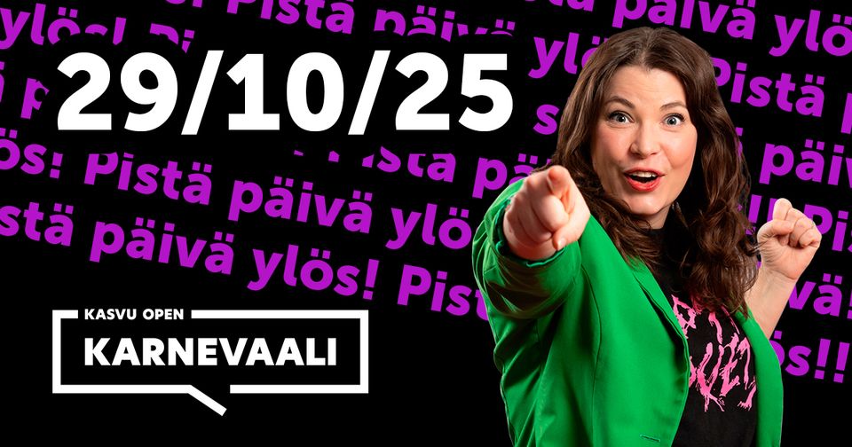 Kasvu Open Karnevaali Jyväskylässä 29.10.2025 | Kasvu Open