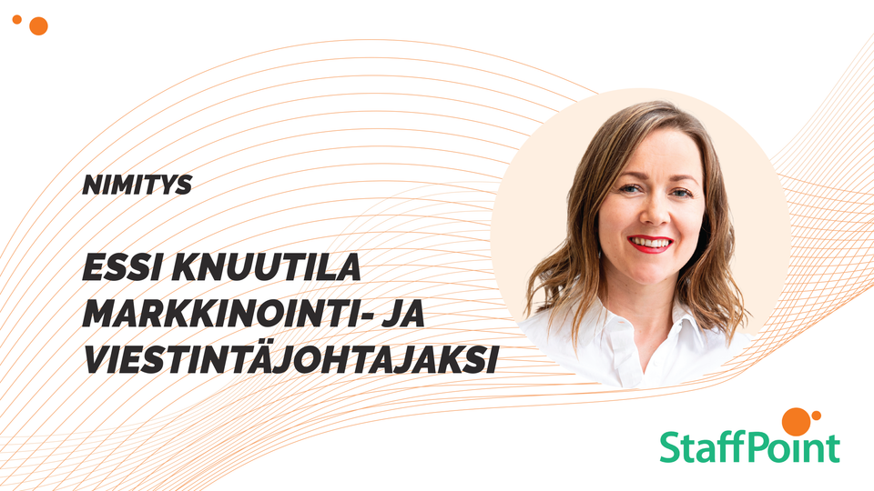 Essi Knuutila nimitetty StaffPointin uudeksi markkinointi- ja ...