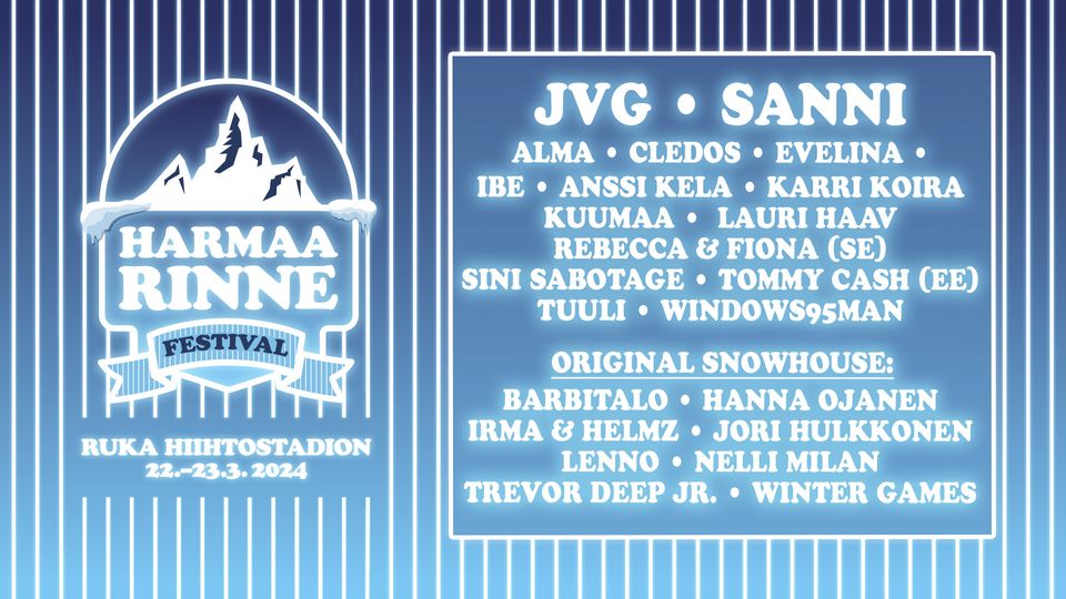 Harmaa Rinne Festivalin ohjelma on valmis - ohjelmiston viimeistelee ...