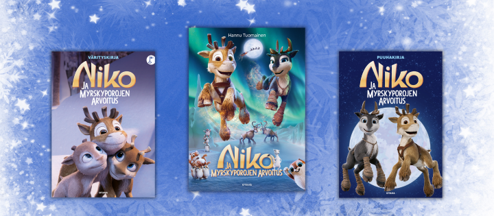 Odotetun Niko ja myrskyporojen arvoitus -elokuvan tarina ilmestyy myös kirjana ...