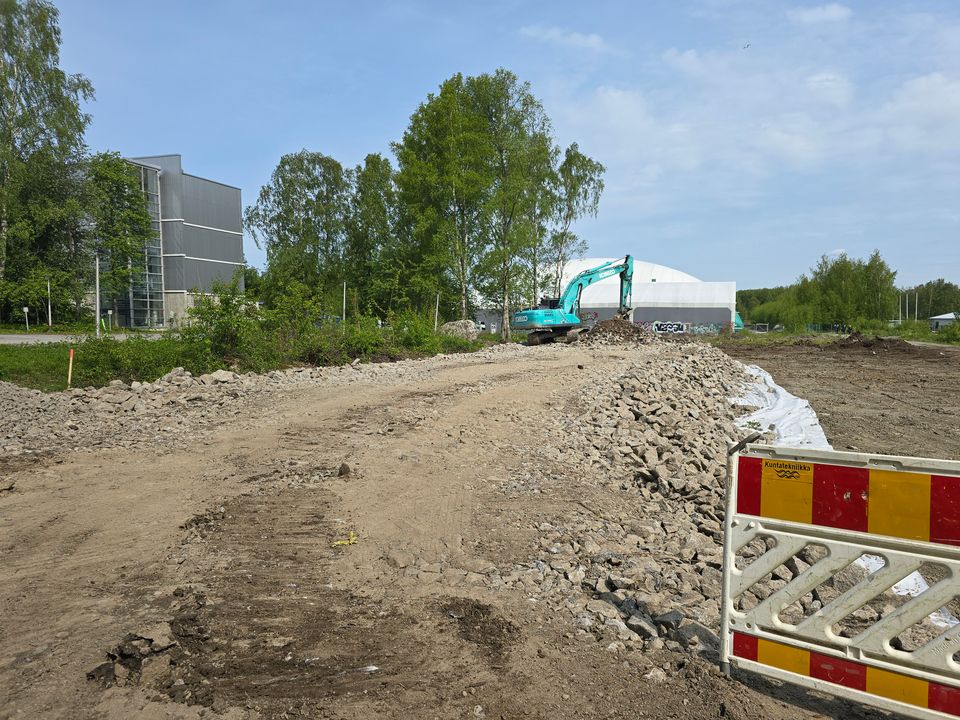 I närheten av Silveria anläggs en ny gata | Vaasan kaupunki - Vasa stad