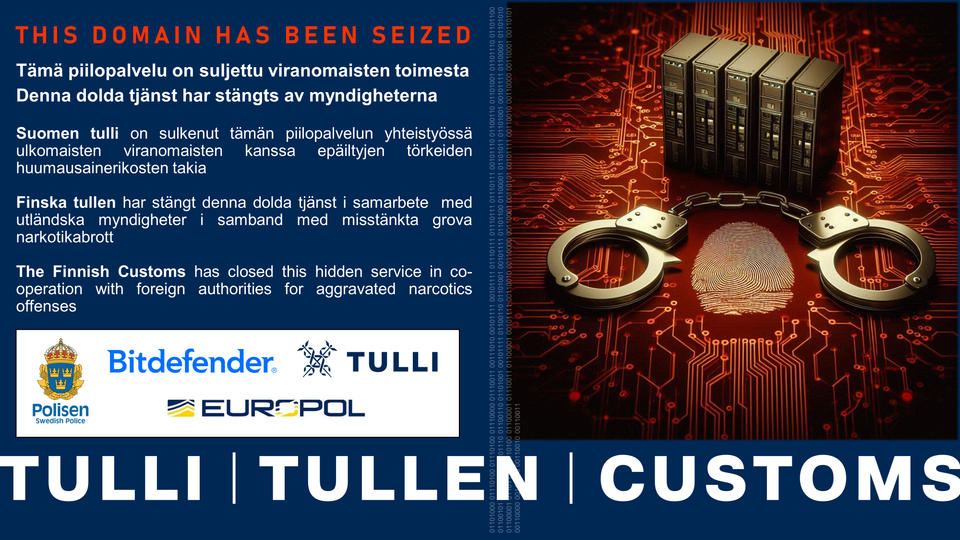 Suomen tulli sulki salatussa Tor-verkossa toimineen Sipulitie ...