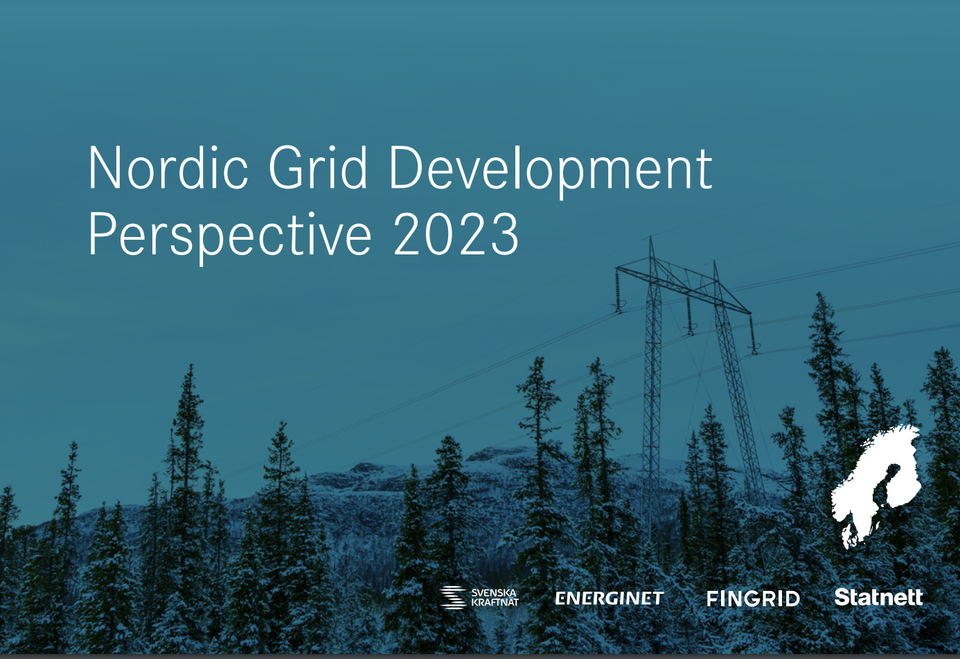 Yhteispohjoismainen Nordic Grid Development Perspective 2023 –selvitys ...