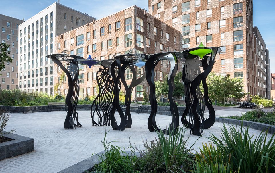 Two new public artworks completed in Helsinki’s Sompasaari ...