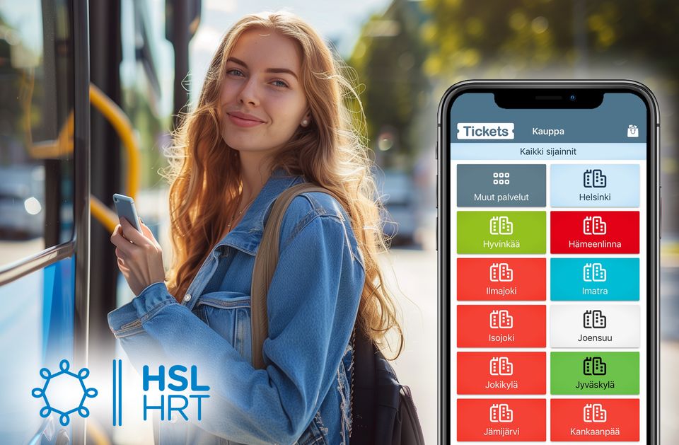 HSL:n liput nyt PayiQ Tickets-sovelluksesta | iQ Payments Oy