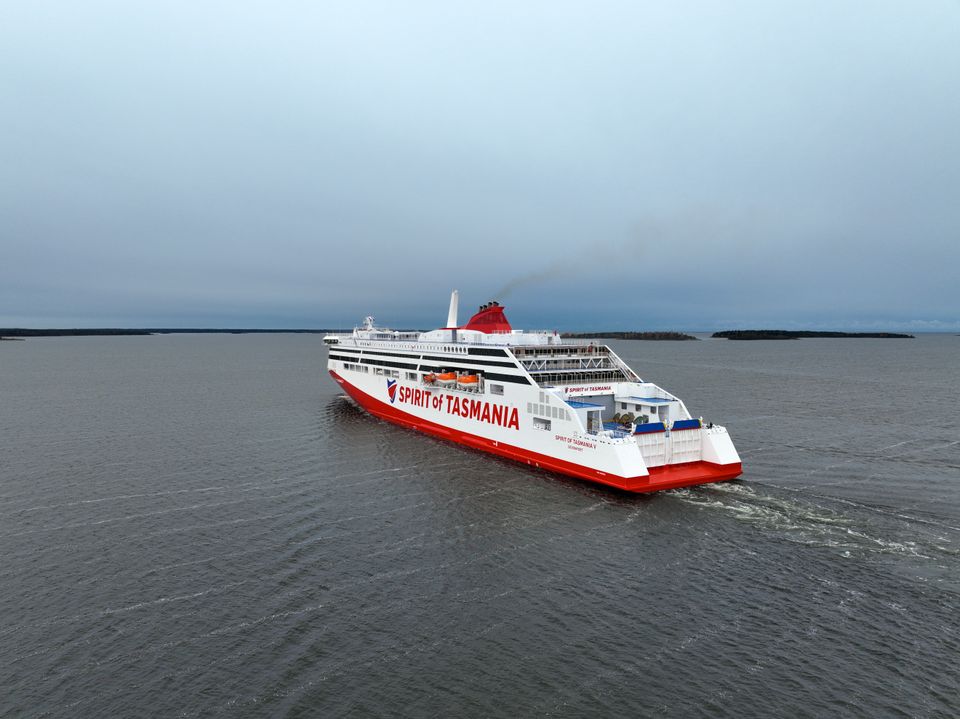 Rauma Shipyard waved off Spirit of Tasmania V RoPax ferry designed for ...